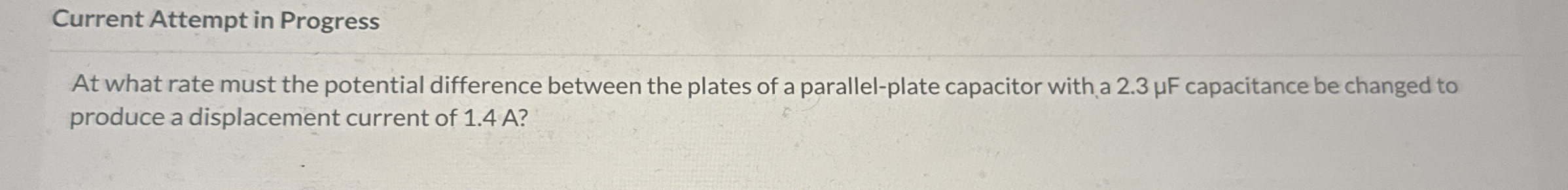 Solved Current Attempt in ProgressAt what rate must the | Chegg.com