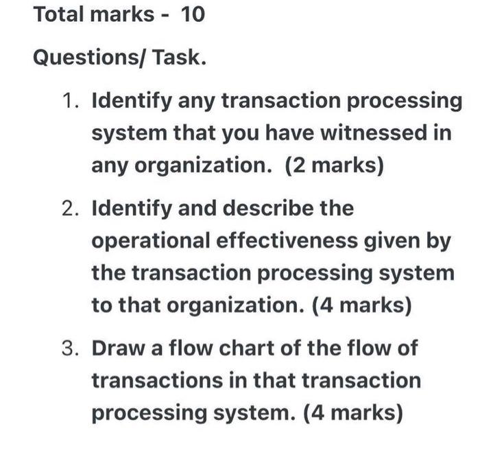 Solved 3. Draw a flow chart of the flow of transactions in | Chegg.com
