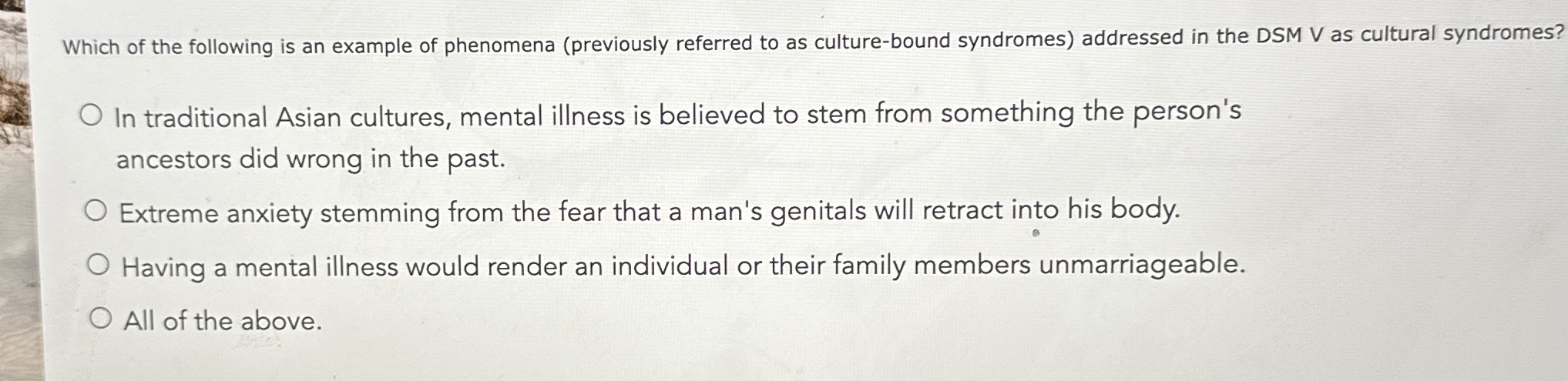 Solved Which of the following is an example of phenomena | Chegg.com