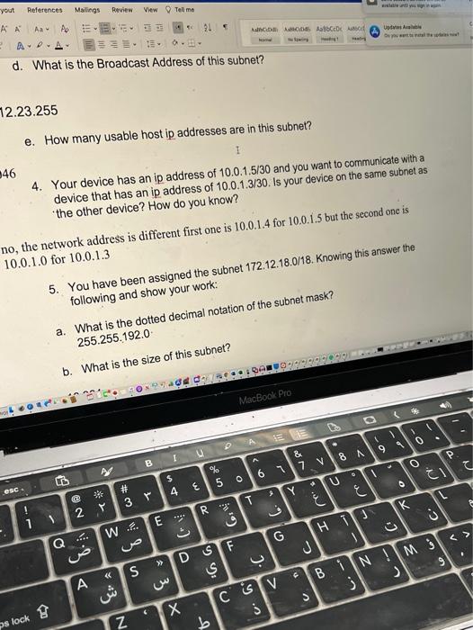 Solved How many usable host ip addresses are in this subnet? | Chegg.com