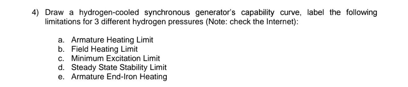 Solved 4 Draw A Hydrogen Cooled Synchronous Generator S Chegg