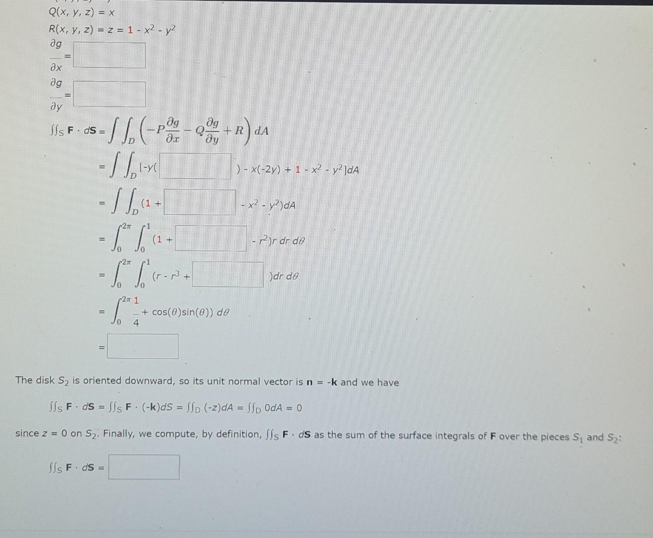 Solved EXAMPLE 5 Evaluate SSS F.ds, when F(x, y, z) = yi + | Chegg.com