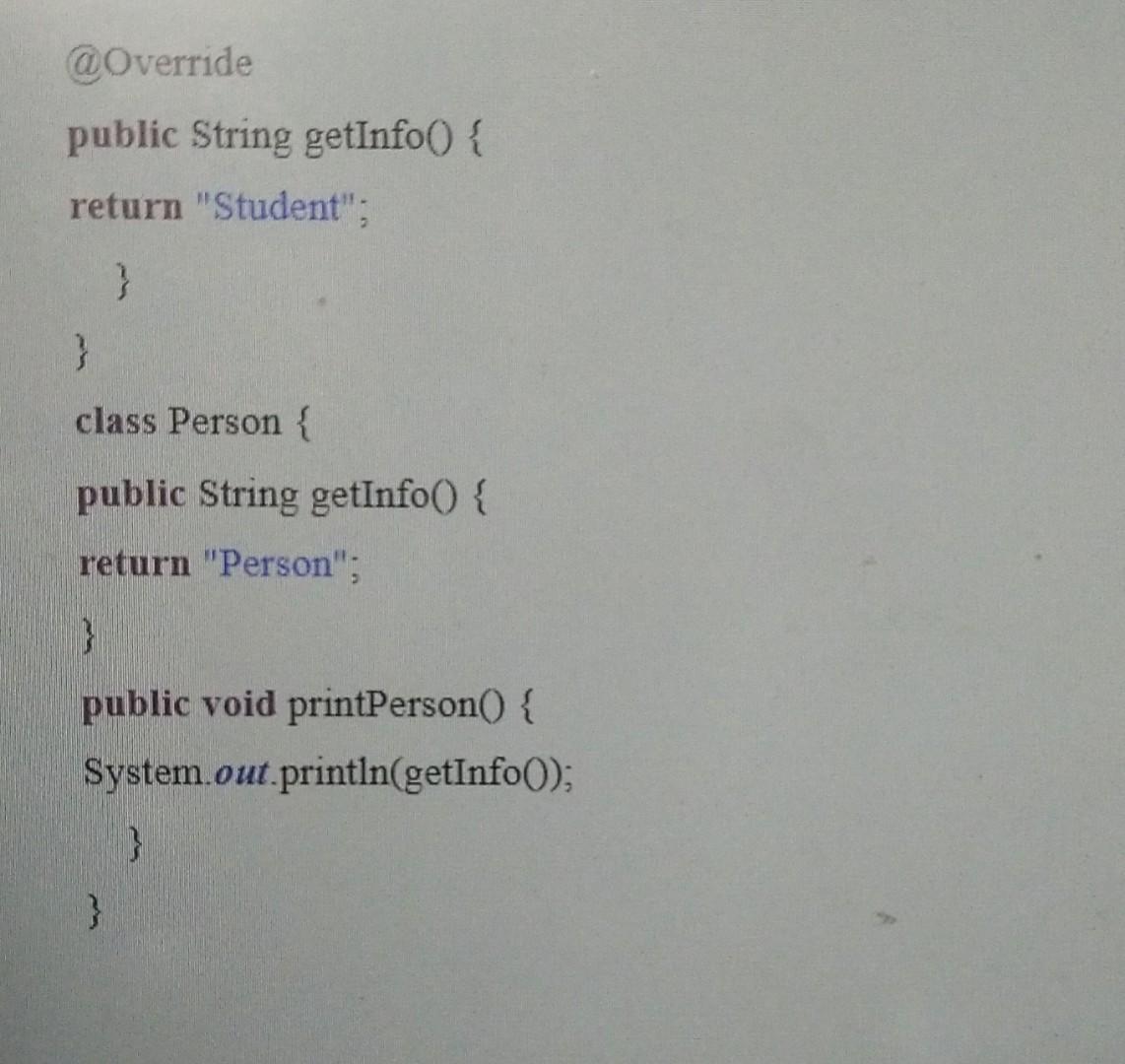Solved What output will be produced by the following | Chegg.com