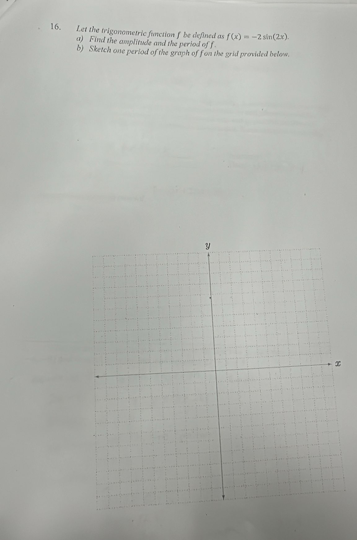 Solved Let the trigonometric function f ﻿be defined as | Chegg.com