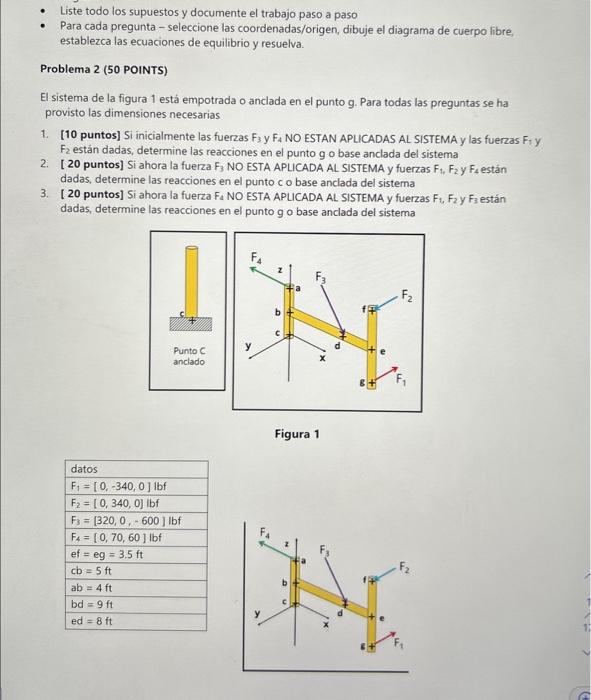 Solved Engineering Mechanic StaticsThe system of figure 1 is | Chegg.com