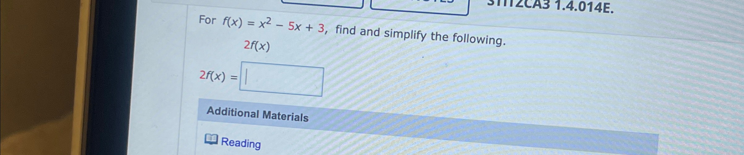 Solved For f(x)=x2-5x+3, ﻿find and simplify the | Chegg.com