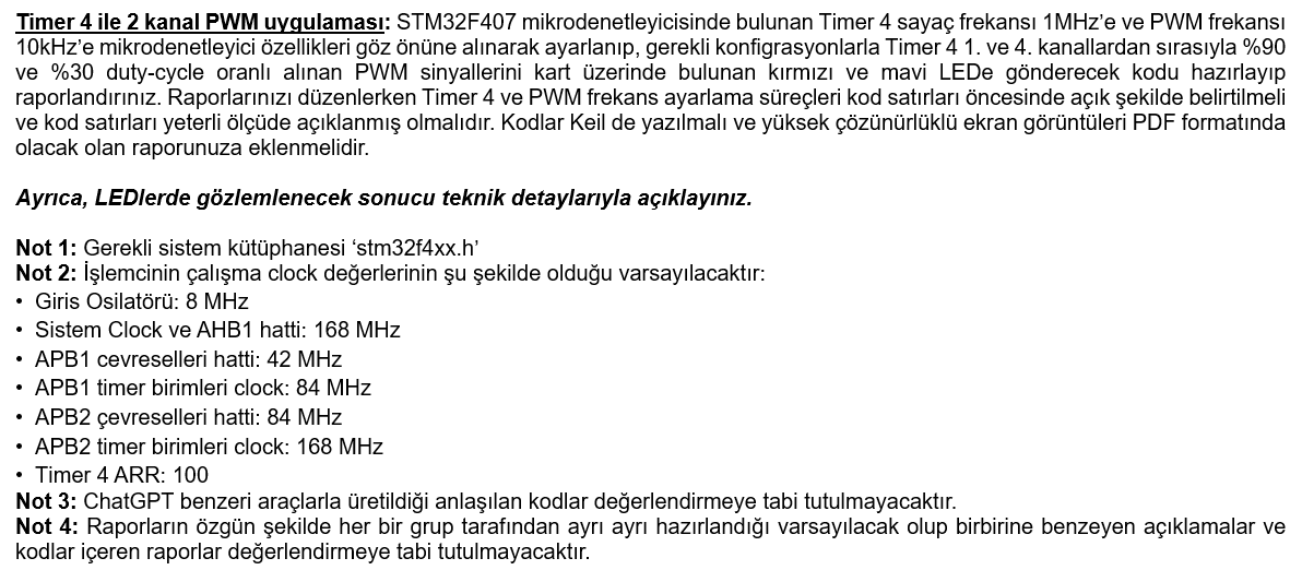Solved Application of 2-Channel PWM with Timer 4: The Timer | Chegg.com