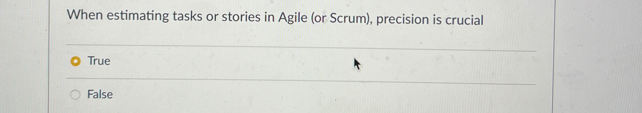 Solved When estimating tasks or stories in Agile (or Scrum), | Chegg.com