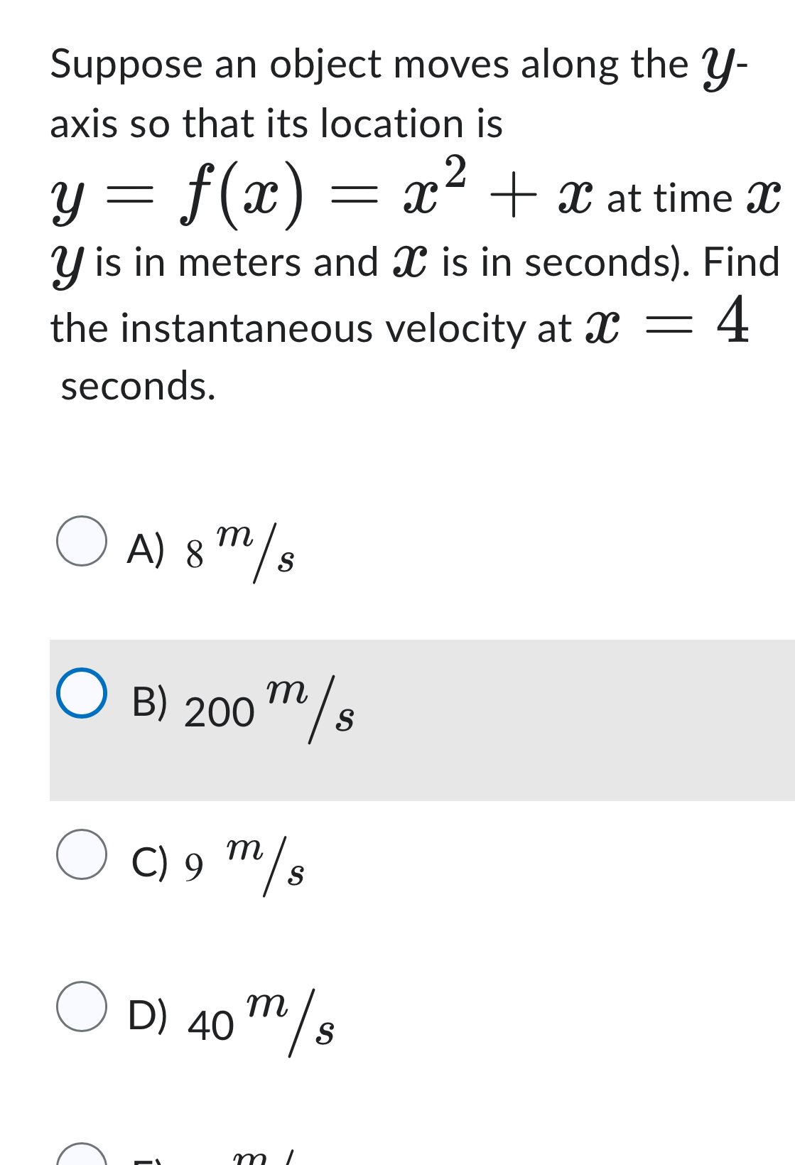 Solved Suppose an object moves along the y ﻿axis so that its | Chegg.com