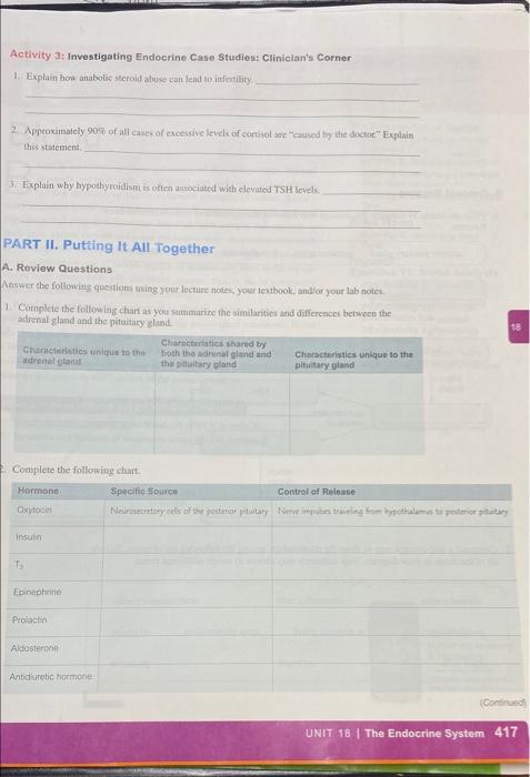 PART I. Check Your Knowledge Master Atomy Physiology | Chegg.com