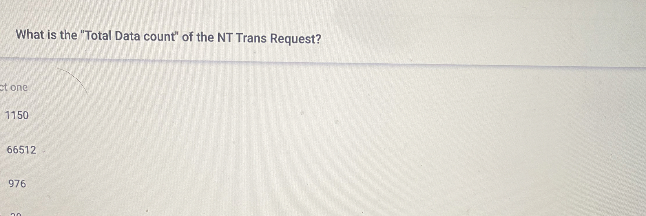 Solved What is the "Total Data count" of the NT Trans | Chegg.com
