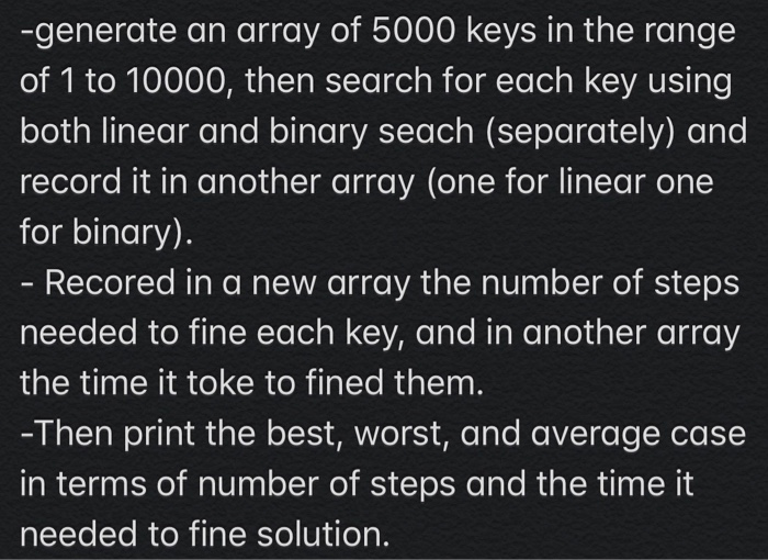 Solved Q1) Write an array class that implements the search | Chegg.com