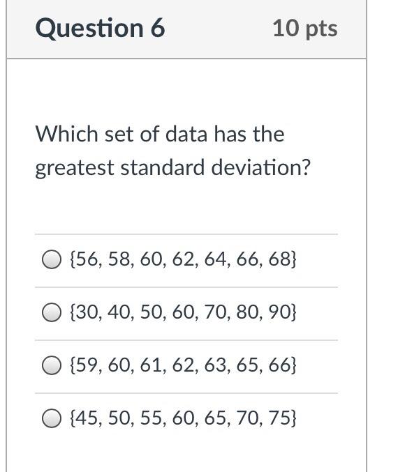 Solved Question 5 10 pts The data below shows the lifespan | Chegg.com