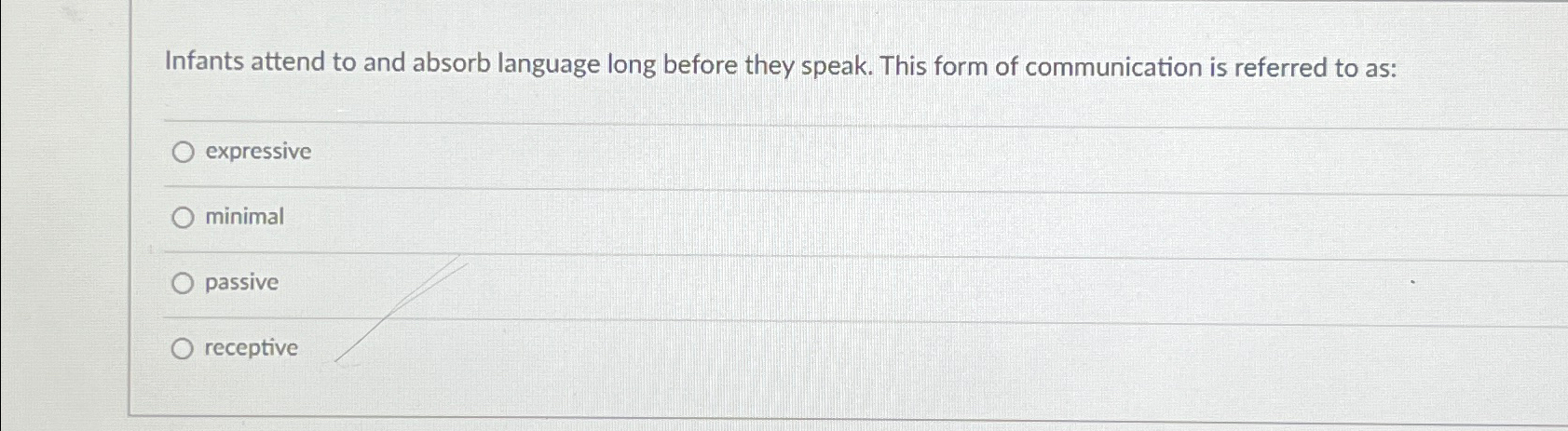 Solved Infants attend to and absorb language long before | Chegg.com