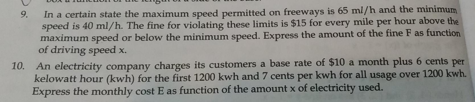Solved 9. In a certain state the maximum speed permitted on | Chegg.com