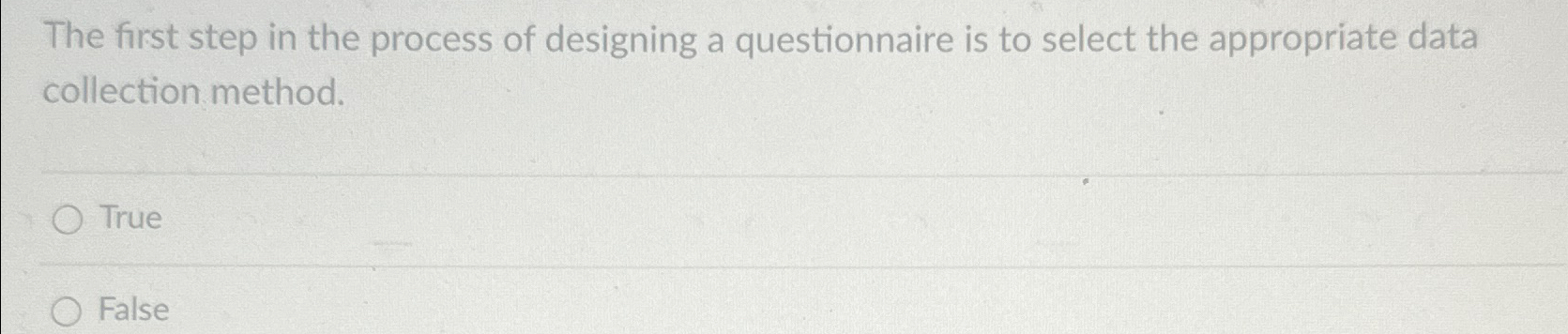 Solved The first step in the process of designing a | Chegg.com