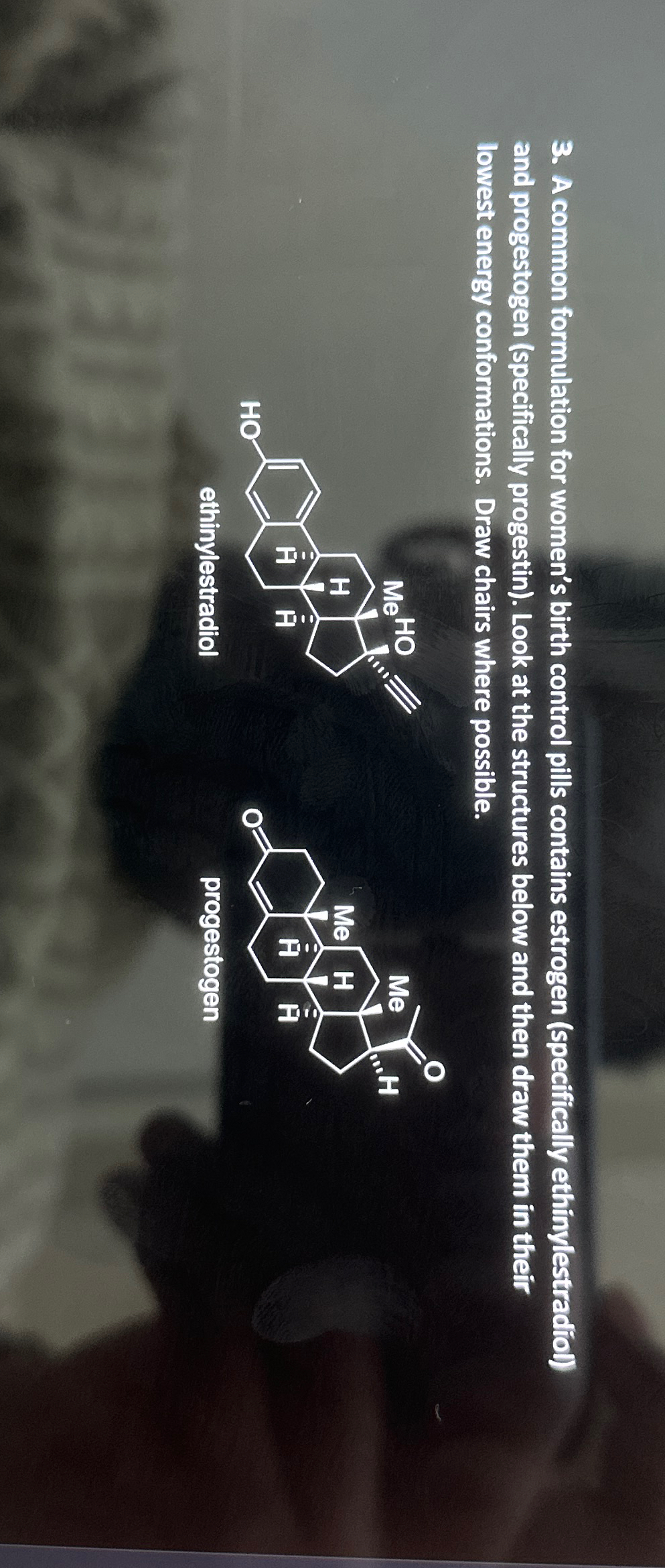 Solved A common formulation for women's birth control pills | Chegg.com