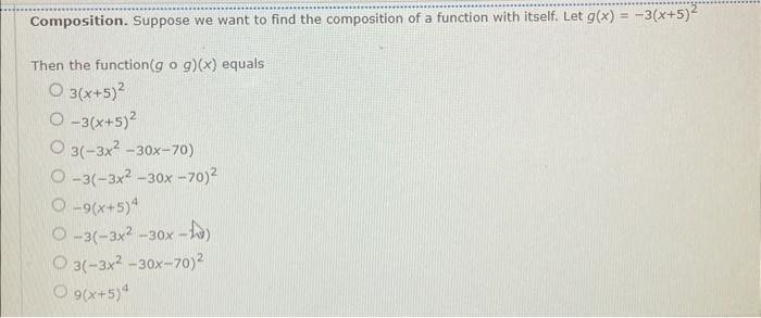 Solved Composition. Suppose we want to find the composition | Chegg.com