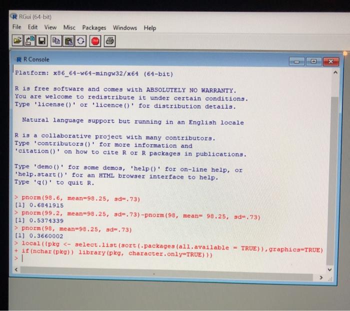 Solved R Software Free and Powerful Statistical Software | Chegg.com
