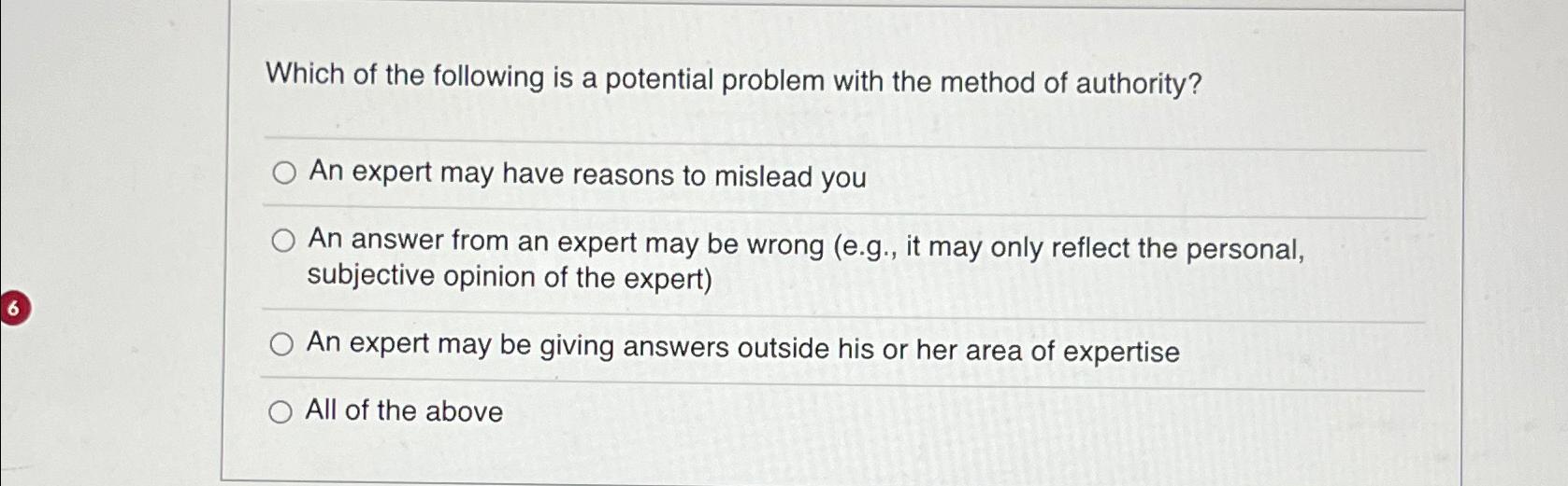 Solved Which of the following is a potential problem with | Chegg.com
