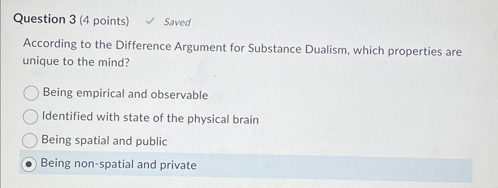 Solved Question 3 (4 points) SavedAccording to the | Chegg.com Solved Question 3 (4 points) SavedAccording to the | Chegg.com