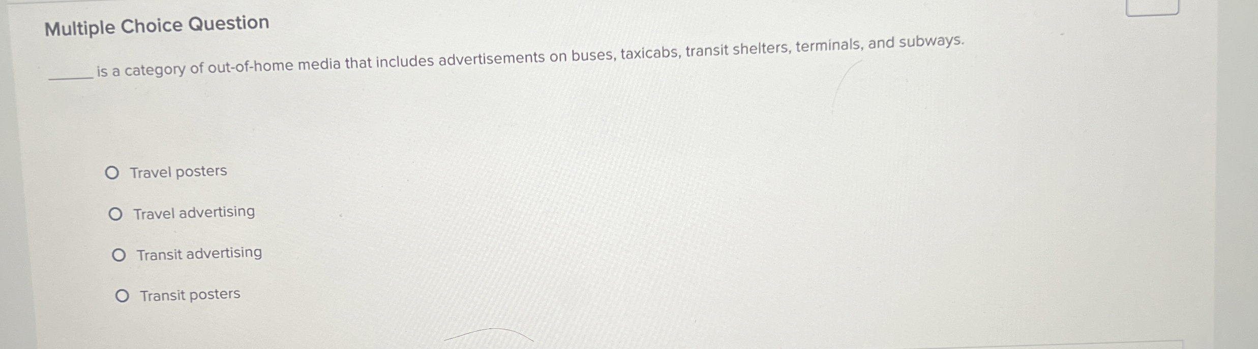Solved Multiple Choice Question ﻿is a category of | Chegg.com