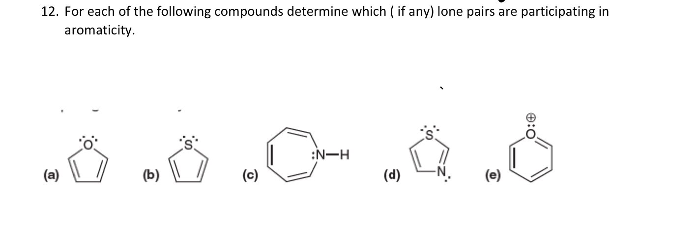 Solved For each of the following compounds determine which ( | Chegg.com