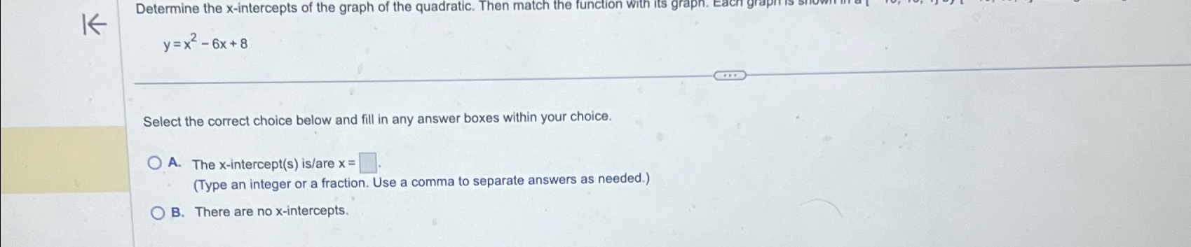 Solved Determine the x-intercepts of the graph of the | Chegg.com
