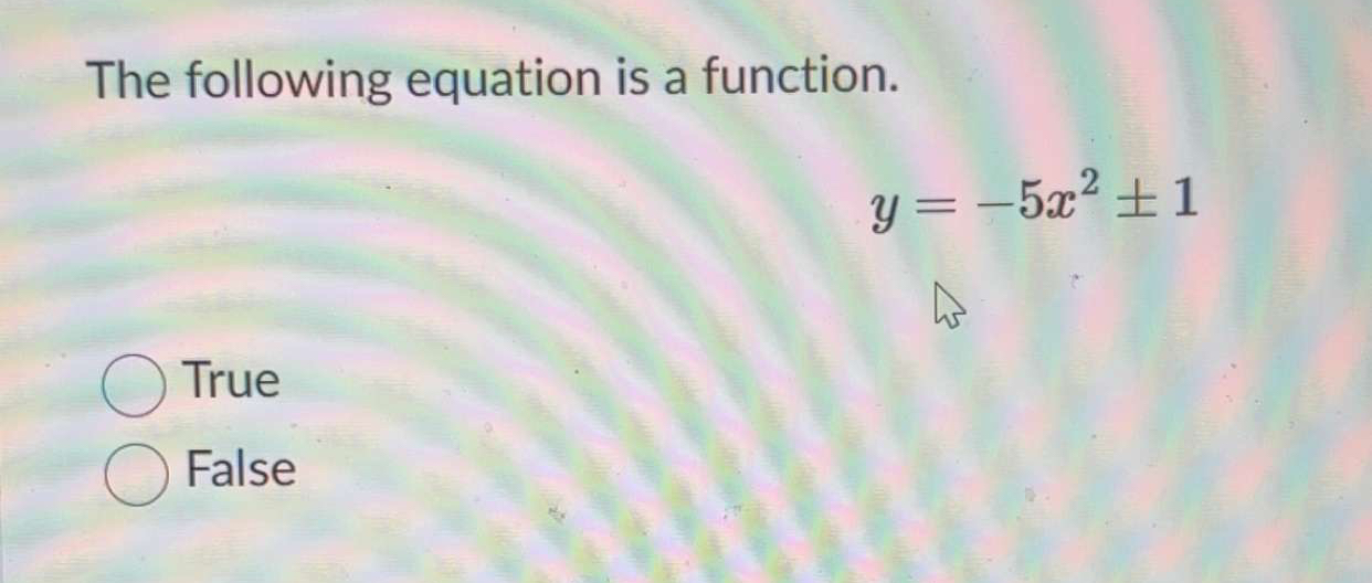 Solved The following equation is a | Chegg.com