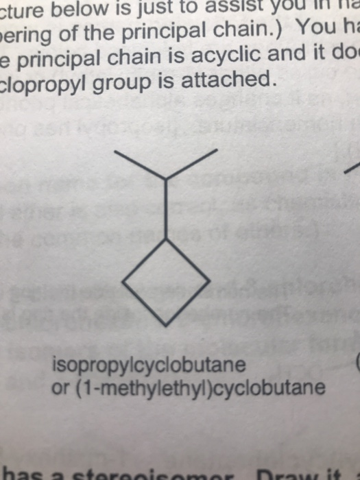 Solved for a compound like this why wouldn’t you name it | Chegg.com