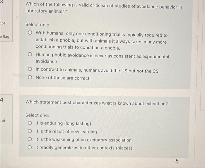 Solved Which of the following is valid criticism of studies | Chegg.com