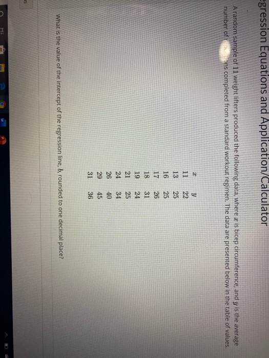 Solved egression Equations and Application/Calculator A | Chegg.com