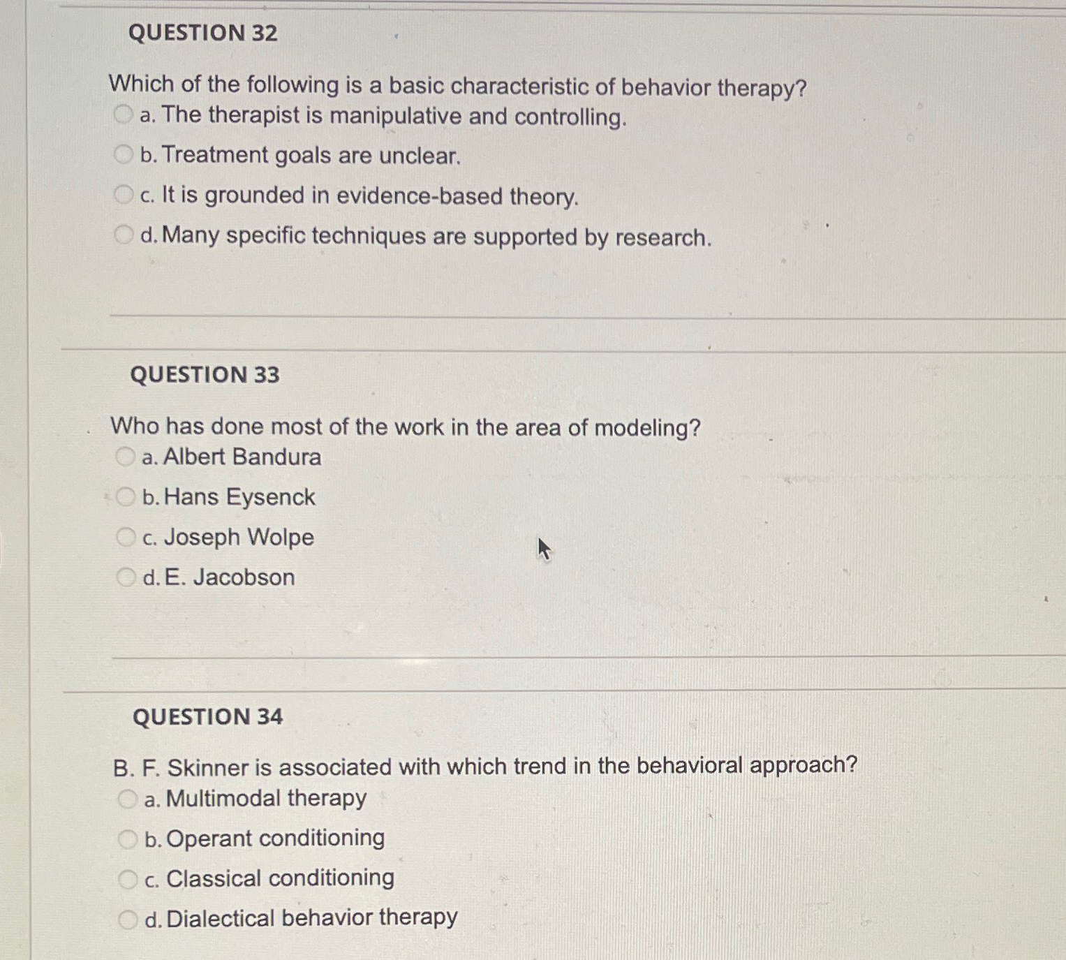 Solved QUESTION 32Which of the following is a basic | Chegg.com