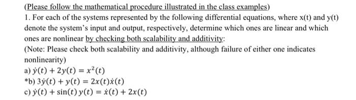 Solved (Please follow the mathematical procedure illustrated | Chegg.com