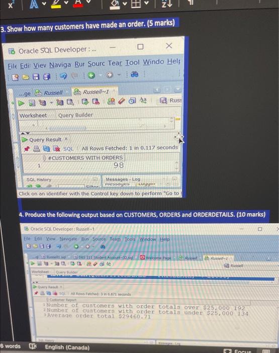 Solved 1. Provide two statements. A. Looking at CUSTOMERS | Chegg.com