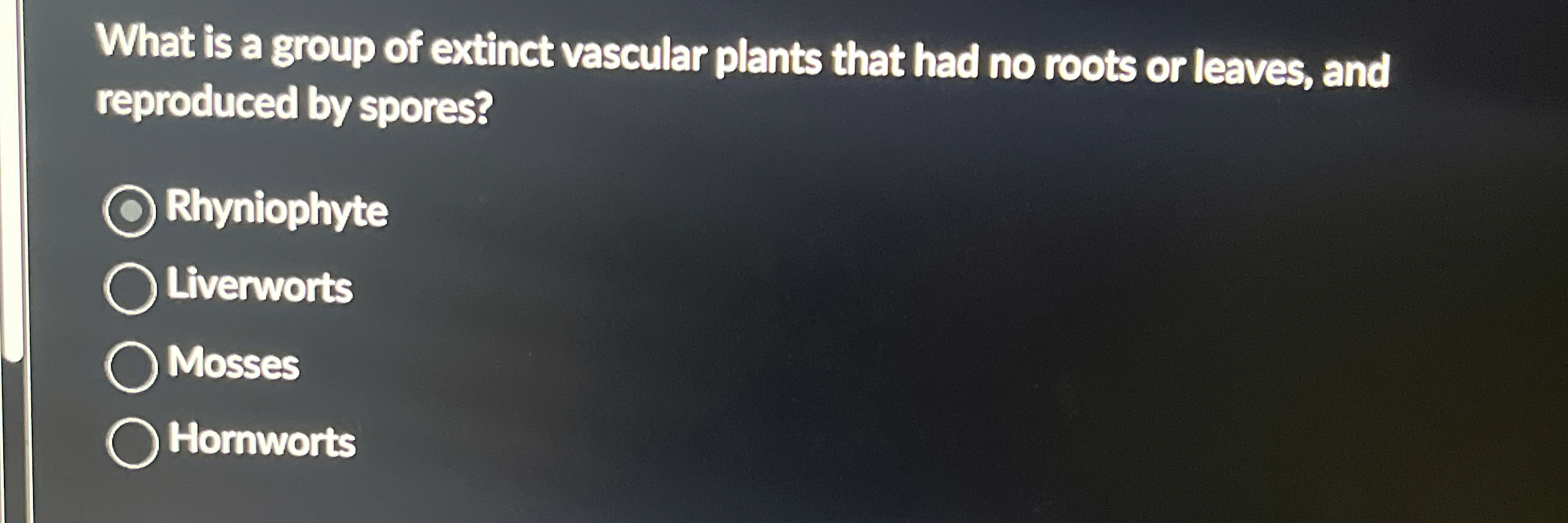 Solved What is a group of extinct vascular plants that had | Chegg.com