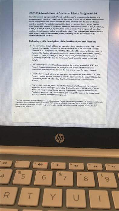 Solved COP3014 Foundations of Computer Science Assignment #6 | Chegg.com