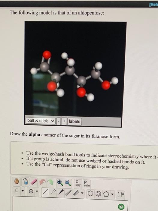 Solved [Refe The following model is that of an aldopentose: | Chegg.com