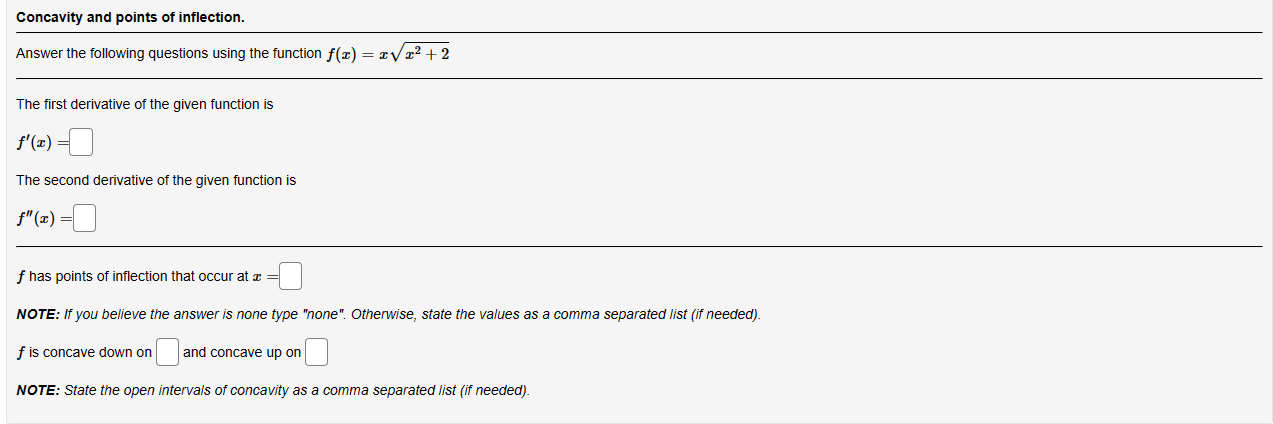 Solved problem 16Concavity and points of inflection.Answer | Chegg.com