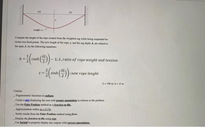 42 2 Compute the length of the rope created from the | Chegg.com