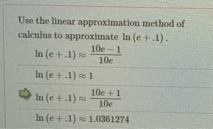 Solved Use the linear approximation method of calculus to | Chegg.com