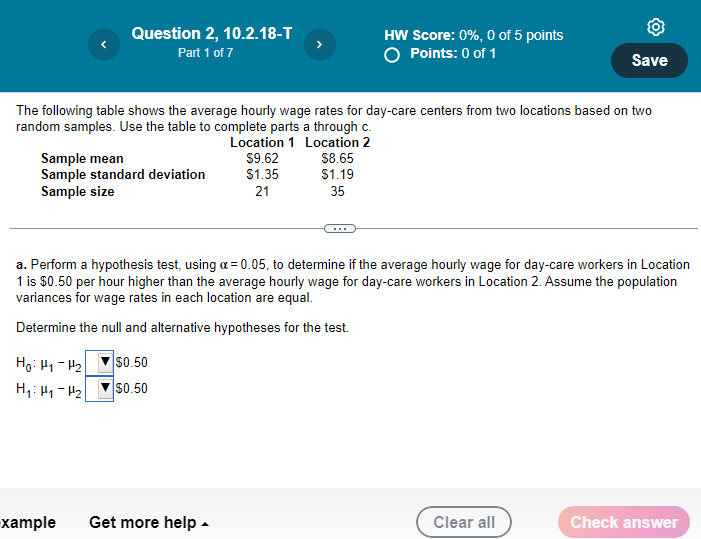 Solved The following table shows the average hourly wage | Chegg.com