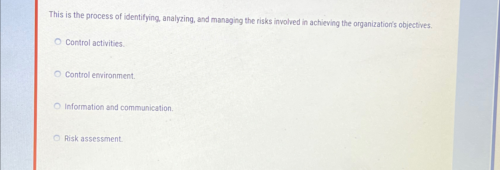 Solved This is the process of identifying, analyzing, and | Chegg.com