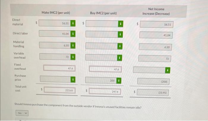 Solved Innova uses 1,000 units of the component IMC2 every | Chegg.com
