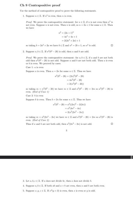 Solved Proof: We poove the coedrapcsitive statrmenti for | Chegg.com