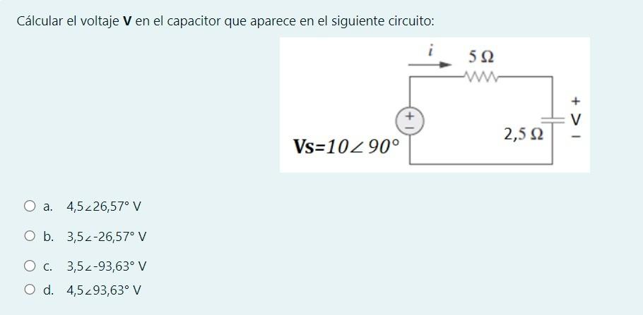 Solved Cálcular el voltaje \\( \\mathbf{V} \\) en el | Chegg.com