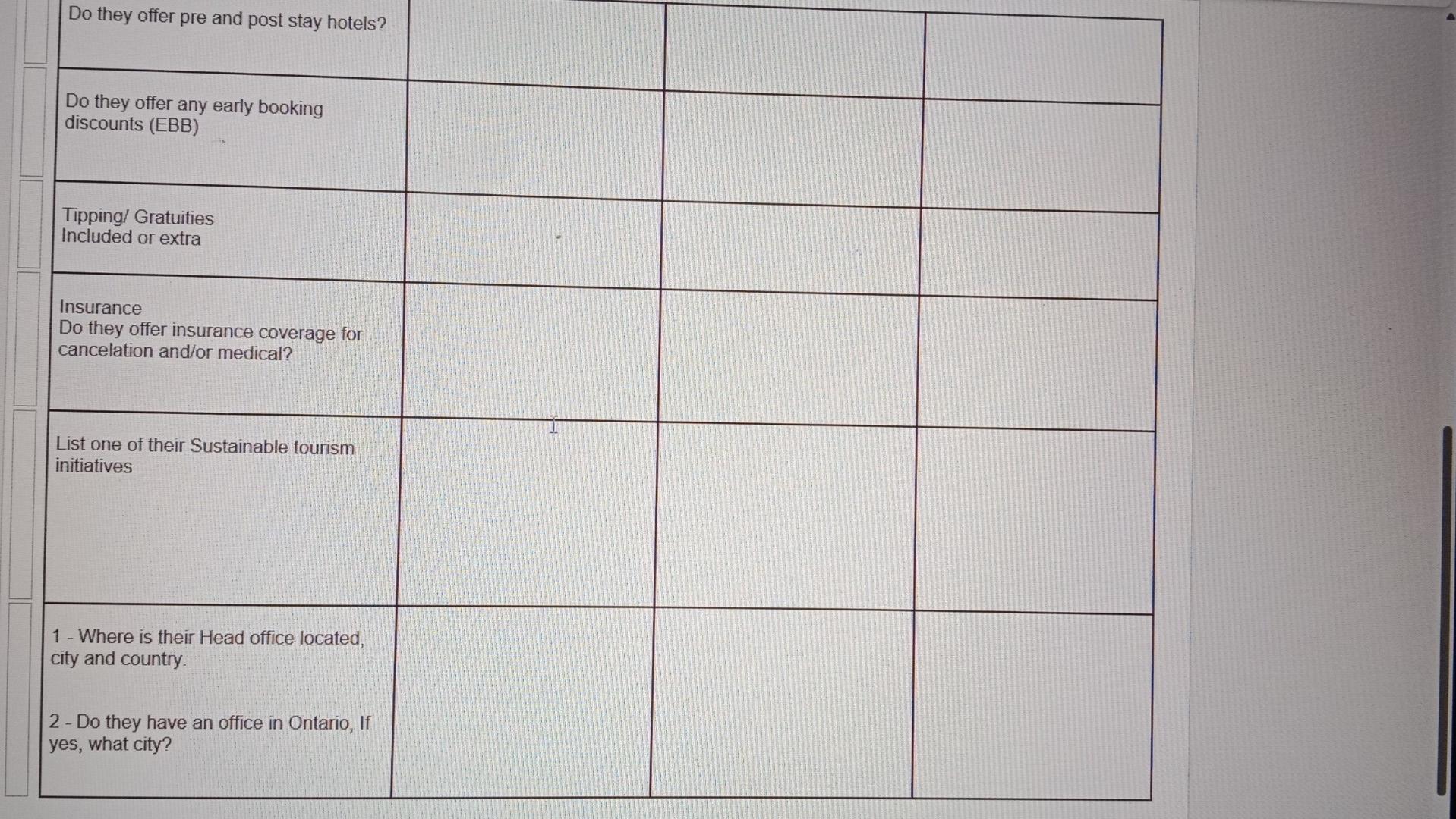 Do they offer pre and post stay hotels? | Chegg.com