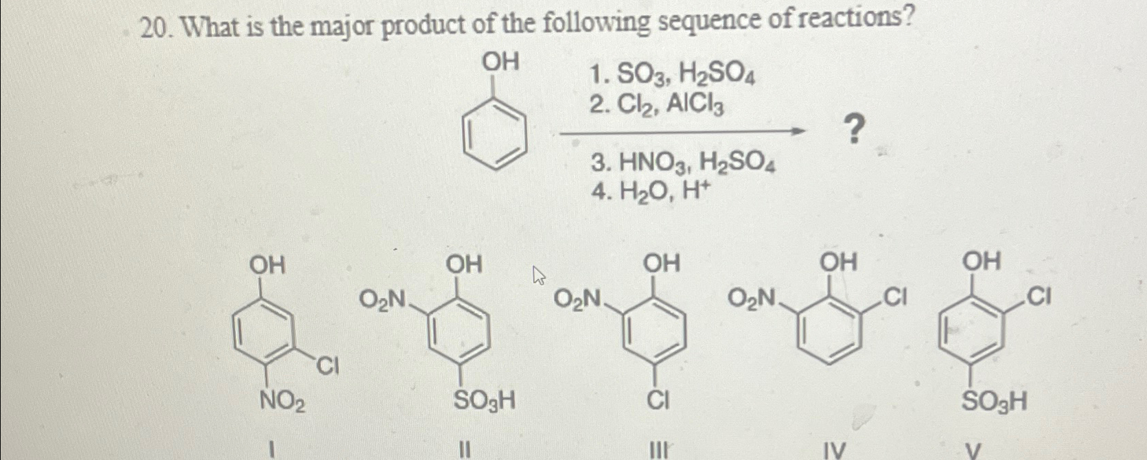 Solved What is the major product of the following sequence | Chegg.com