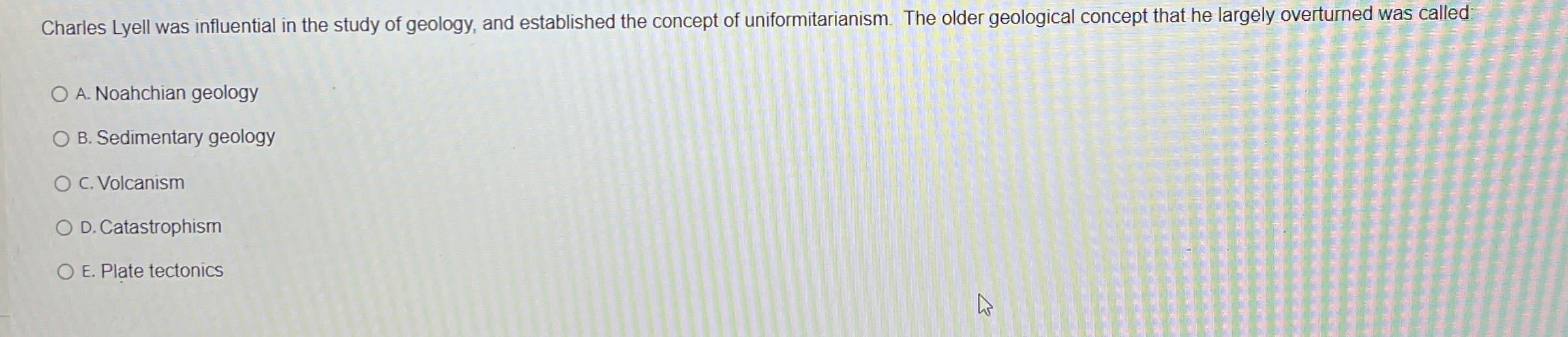 Solved Charles Lyell was influential in the study of | Chegg.com