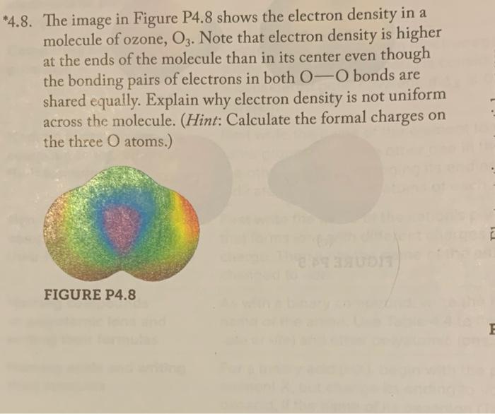 Solved 4.8. The image in Figure P4.8 shows the electron | Chegg.com